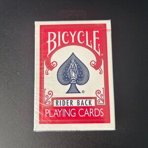 Bicycle | Games | Vintage Bicycle Rider Back Playing Cards 88 Red Air ...